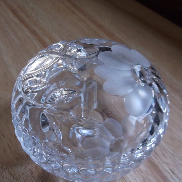 None | Accents | Vintage Crystal Glass Ring Trinket Dish | Poshmark